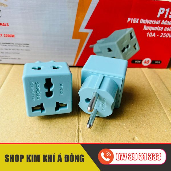 Ổ chia điện đầu nối thông minh P15X SOPOKA 1 chia 2 cửa (1 cửa đôi, 1 ...